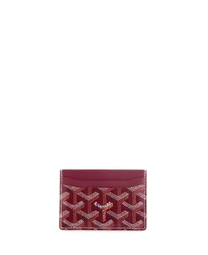 Goyard Saint Sulpice Card Holder Coated Canvas - Red
