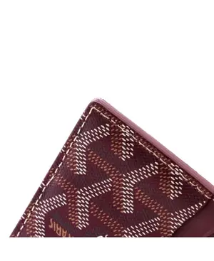 Goyard Saint Sulpice Card Holder Coated Canvas - Red