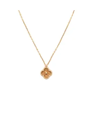 VAN CLEEF & ARPELS Sweet Alhambra Pendant Necklace 18k Rose Gold - Pink