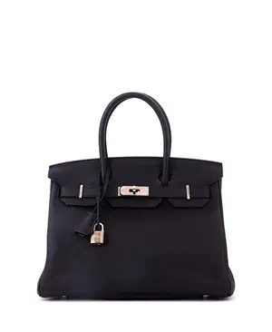 Hermès Birkin 30 Handbag With Palladium Hardware - Noir