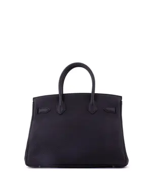 Hermès Birkin 30 Handbag With Palladium Hardware - Noir