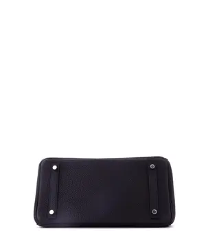 Hermès Birkin 30 Handbag With Palladium Hardware - Noir