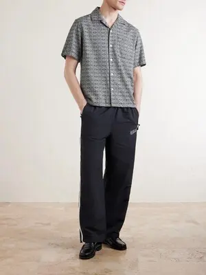 Aimé Leon Dore Novelty Camp-collar Cotton-jacquard Shirt