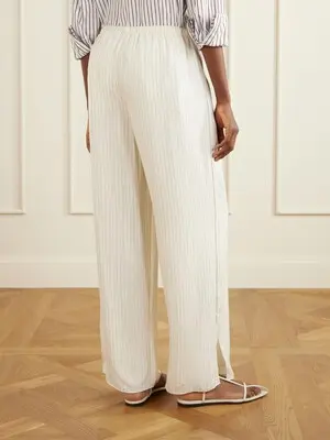 Theory Striped Wide-leg Pants