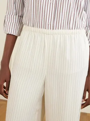 Theory Striped Wide-leg Pants