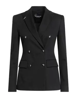 DONDUP Blazer In Modal, Cotton, And Elastane - Black