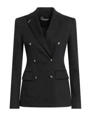 DONDUP Blazer In Modal, Cotton, And Elastane - Black