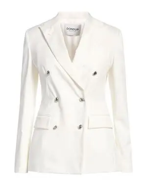 DONDUP DONDUP Blazer In Modal, Cotton, And Elastane White