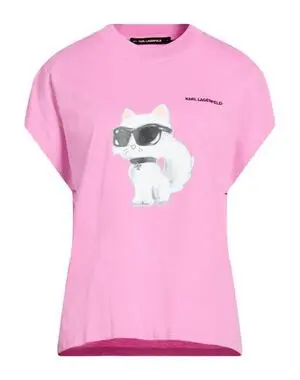 Karl Lagerfeld Embroidered T-shirts For Women