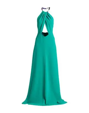 Emilio Pucci Emerald Polyester Elastane Silk Maxi Dress