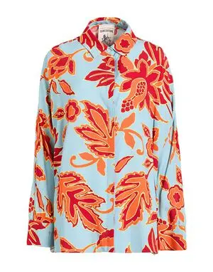 SEMICOUTURE Floral Print Crepe Shirt
