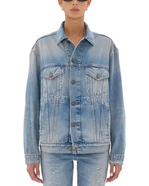 HAIKURE Broken Jean Jacket - Celestial