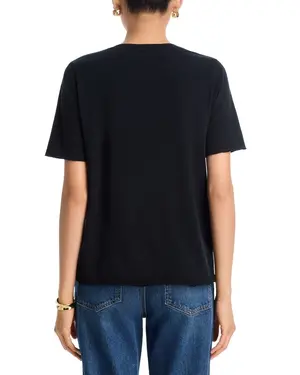 Johnny Was Aivy Raw Hem V-neck Tee