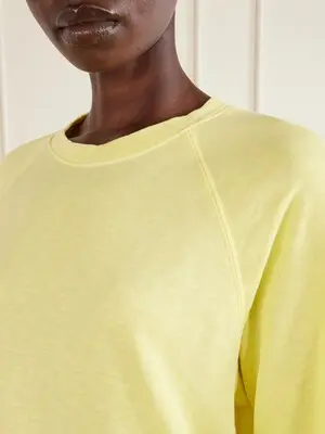 JAMES PERSE Supima Cotton-terry Relaxed Sweatshirt - Yellow