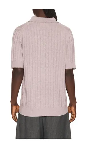 Guest In Residence Teddy Polo In Grey - Dusk