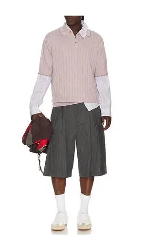Guest In Residence Teddy Polo In Grey - Dusk