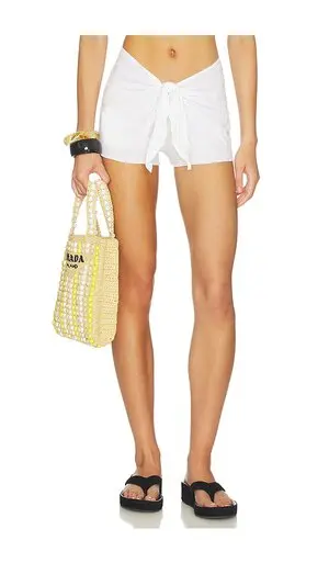 SKIMS Classic Cotton Cover-ups Short - Snow