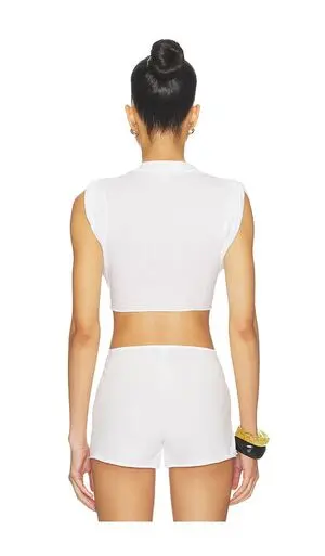 SKIMS Classic Cotton Cover-ups Plunge Twist Top