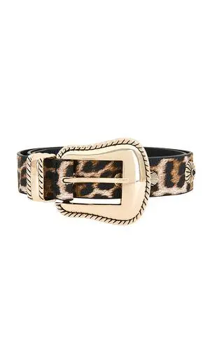 8 Other Reasons Print Belt With Gold-tone Detail