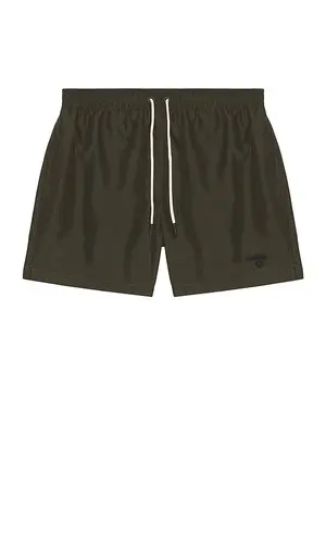 Barbour Water Reactive Tartan Swim Short - Olive