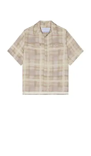 JUNGLES Airbrush Button Up Shirt In Brown