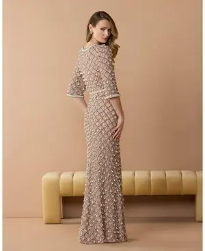 Mac Duggal Petite Embellished Evening Gown
