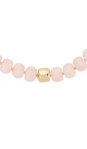 Ettika Power Bead Statement Necklace - Rose