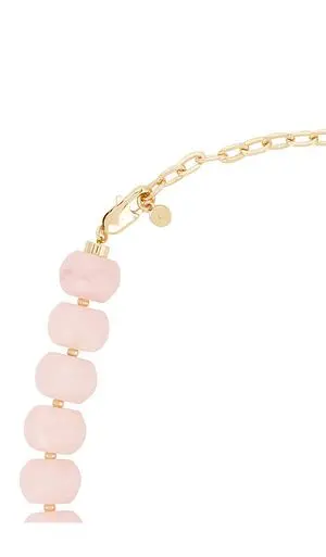 Ettika Power Bead Statement Necklace - Rose