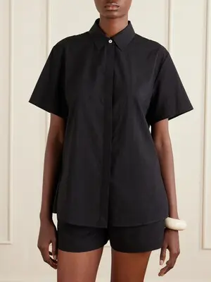 LIDO Cotton Shirt - Black