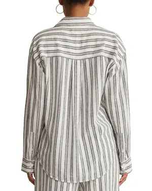 Z Supply Striped Button Up Shirt - White