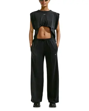 Women's Cropped Muscle Tee and Elasticated Pant Sets