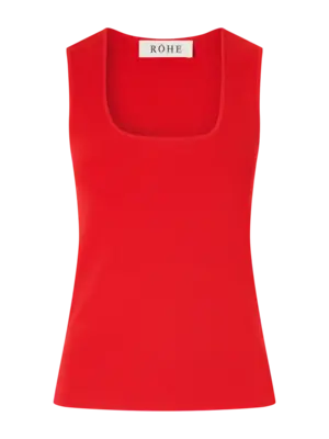 RÓHE Knitted Tank - Red