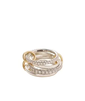 SPINELLI KILCOLLIN Halley Sterling 18-karat Gold And Diamond Ring - Silver