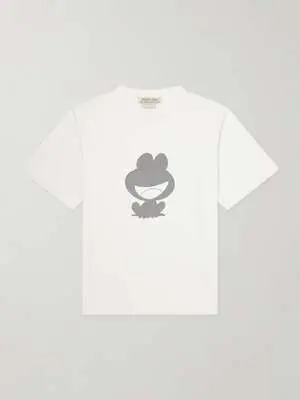 REMI RELIEF Frog Printed Cotton-jersey T-shirt