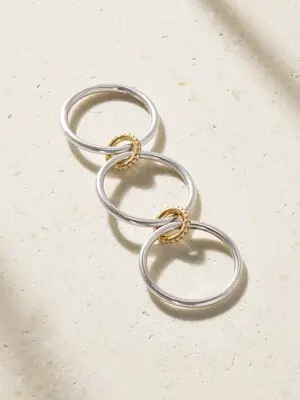 SPINELLI KILCOLLIN Solarium Sterling, 18-karat Gold And Diamond Ring - Silver