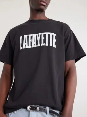 REMI RELIEF Lafayette Printed Cotton-jersey T-shirt