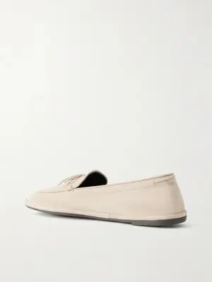 EMME PARSONS Parker Suede Loafers - Neutrals