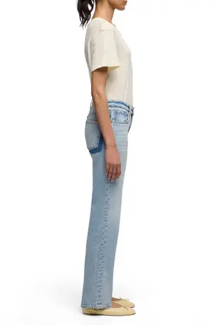 7 For All Mankind Calie Mid-rise Straight Leg Jeans - Ode To