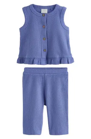 NEXT Ribbed Vest And Pants Set
