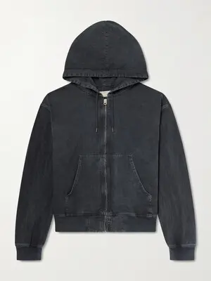 REMI RELIEF Cotton-twill Hooded Blouson Jacket - Gray