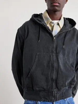 REMI RELIEF Cotton-twill Hooded Blouson Jacket