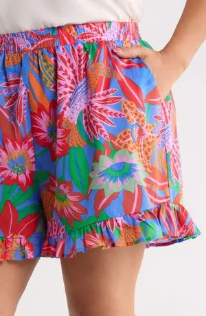 SUGARLIPS Floral High-waist Shorts