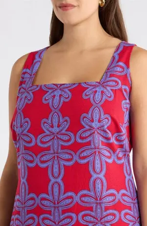 SUGARLIPS Abstract Print Maxi Dress