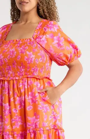 SUGARLIPS Floral Cotton Maxi Sundress