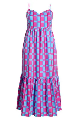 SUGARLIPS Brush Cabana Flowy Maxi Dress