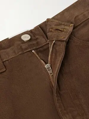 THE ELDER STATESMAN Wide-leg Organic Jeans - Brown