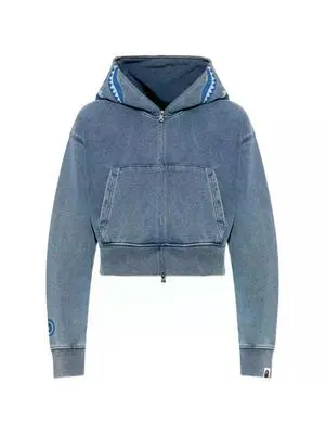 A BATHING APE Shark Cropped Hoodie