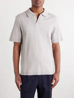 Mr P. Knitted Cotton Polo Shirt