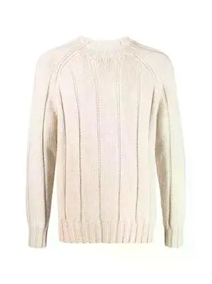 Brunello Cucinelli Ribbed Knit Sweater - Neutrals