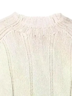 Brunello Cucinelli Ribbed Knit Sweater - Neutrals